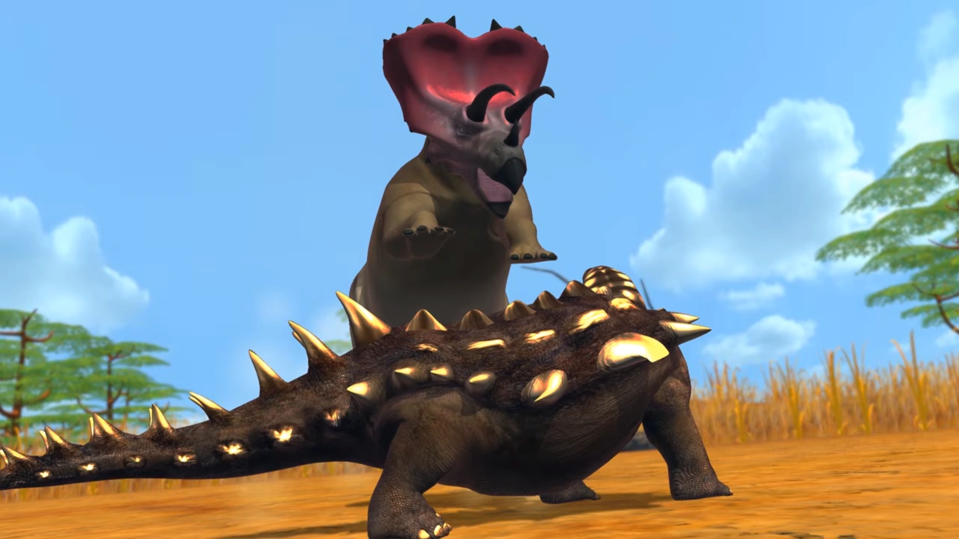 Titanoceratops vs Hylaeosaurus | Dinosaurs Battle World Championship ...