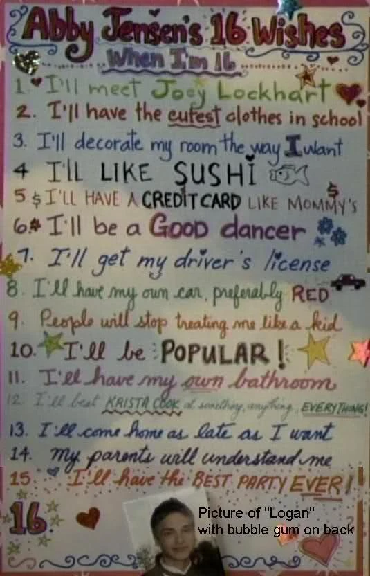 Abby's 16 Wish List | Disney Princess And Girls Wiki | Fandom