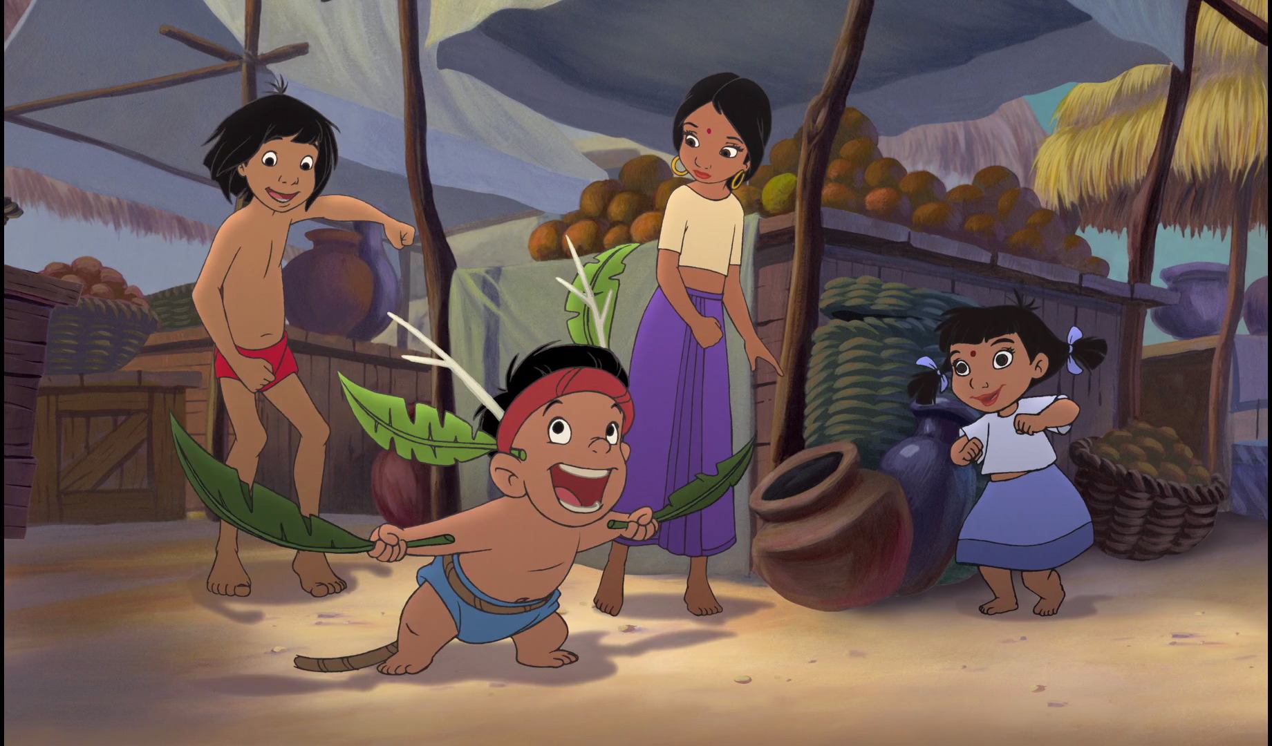Image Mowgli And Shanti Are Both Watching Ranjan Dance Disney