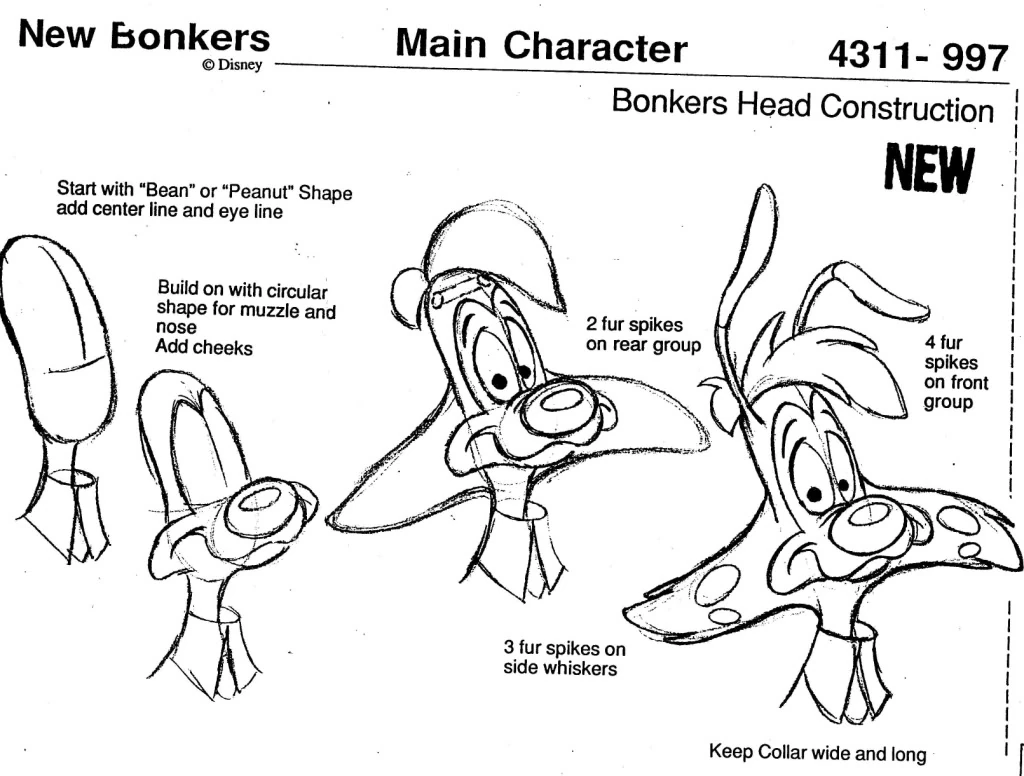 Image - Bonkers Concept Art - Head.jpg | Disney Wiki | FANDOM powered ...