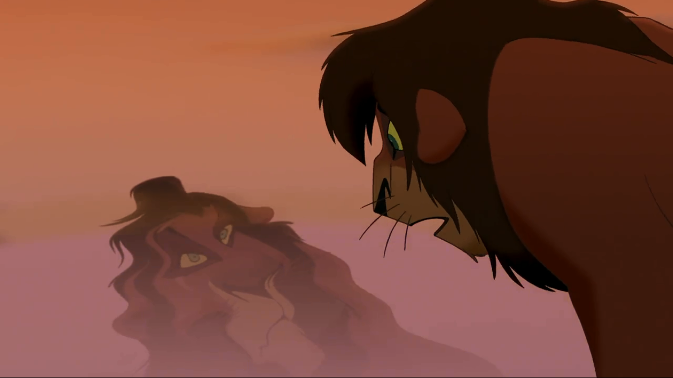 Image Kovu Sees Scars Face In Waterpng Disney Wiki Fandom Powered By Wikia