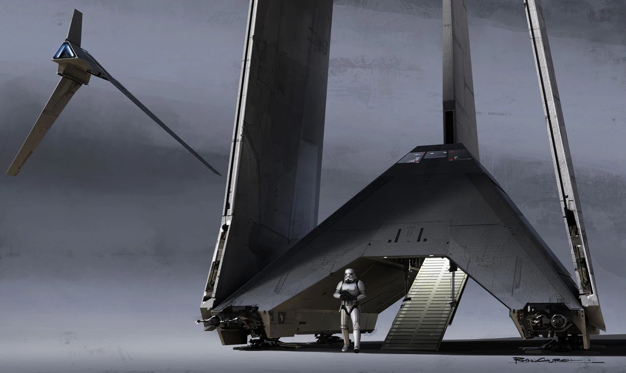 Image - Krennic’s shuttle concept art.jpg | Disney Wiki | FANDOM ...
