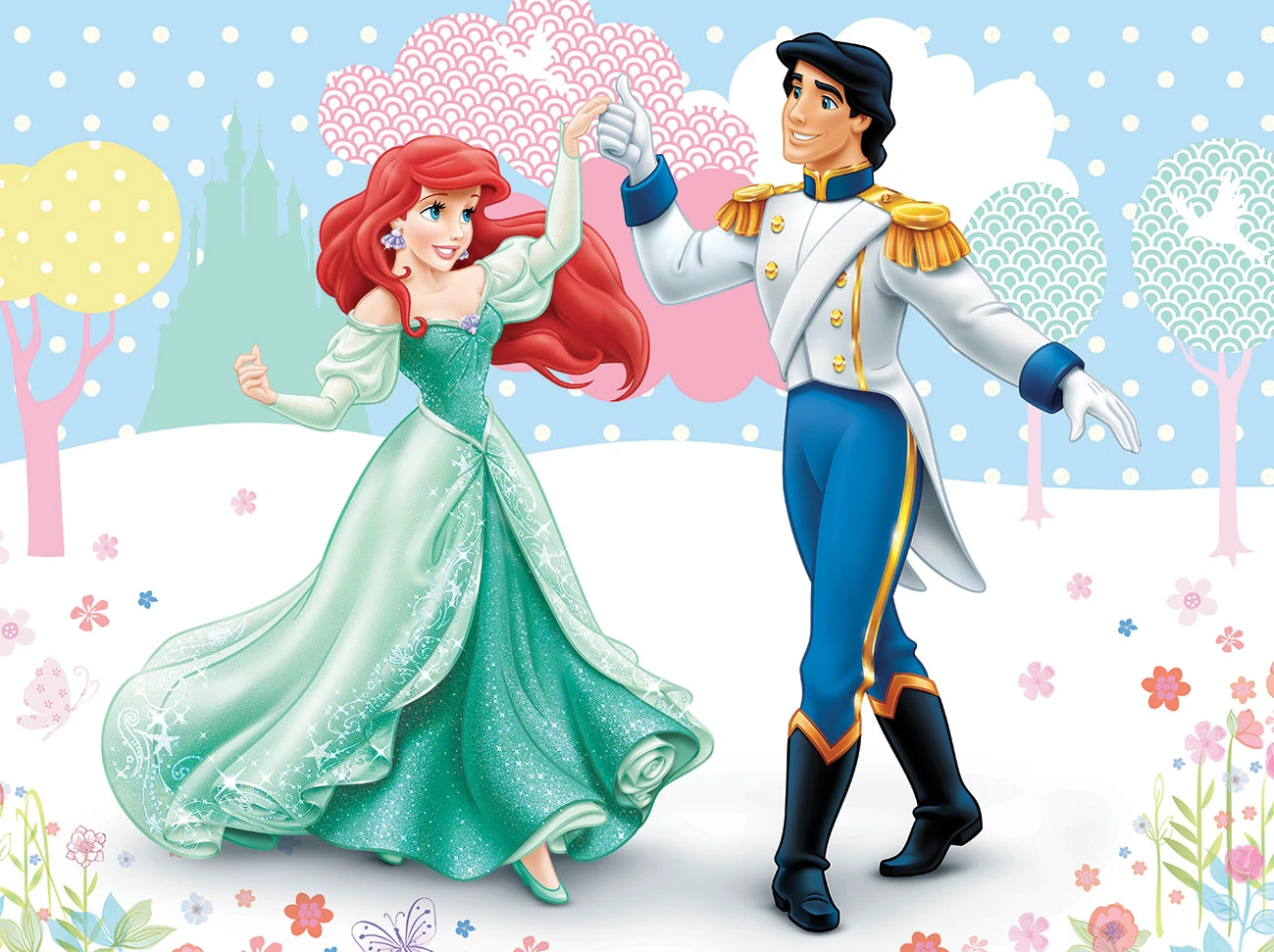 Ariel And Eric At Disney World