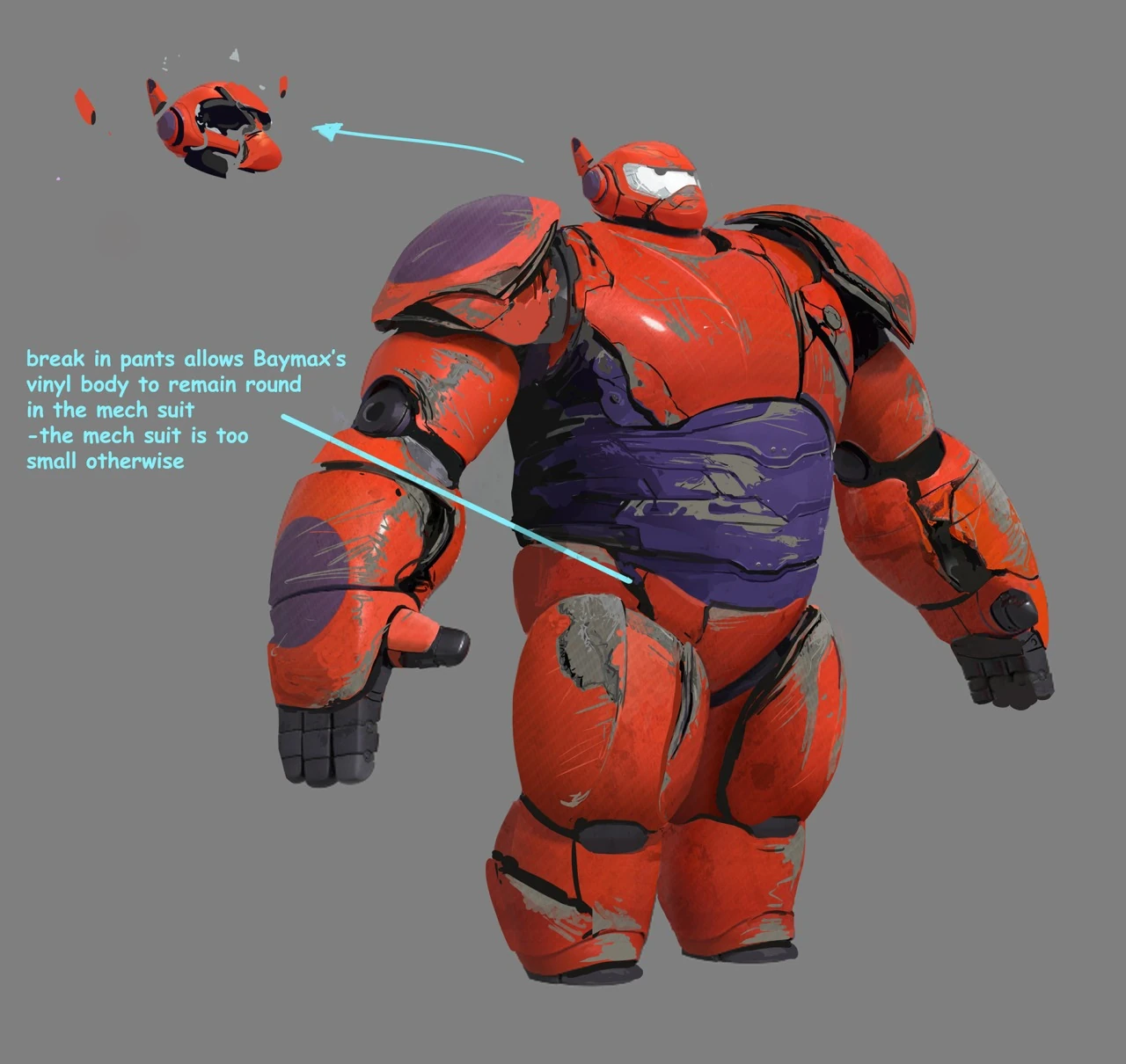 Image - Broken Baymax Armor Concept Art.jpg | Disney Wiki | FANDOM ...