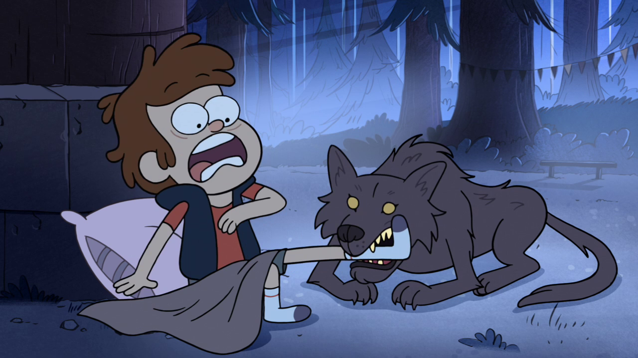 Image S1e16 Dipper Wolf Attackpng Disney Wiki Fandom Powered By Wikia