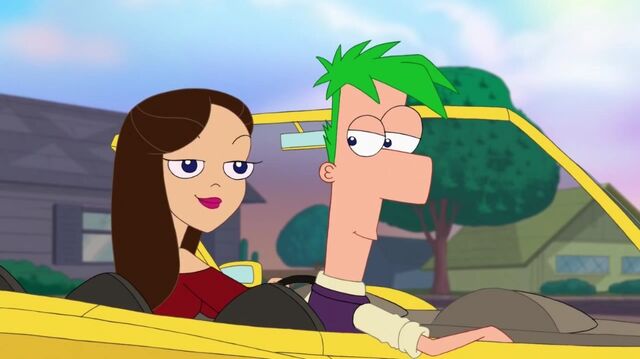Image Ferb And Vanessa Watching Phineas And Isabella Kissing Disney