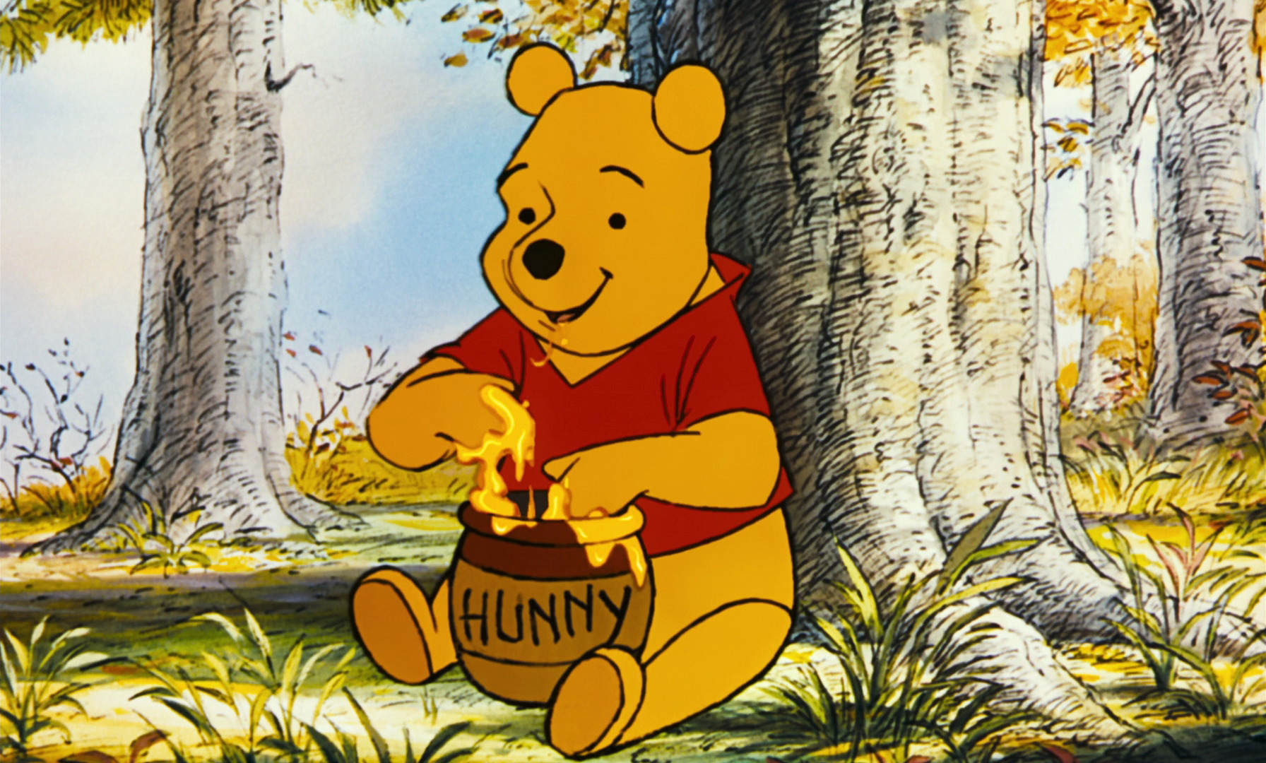Image - Winnie the Pooh really loves to enjoy honey.jpg | Disney Wiki ...