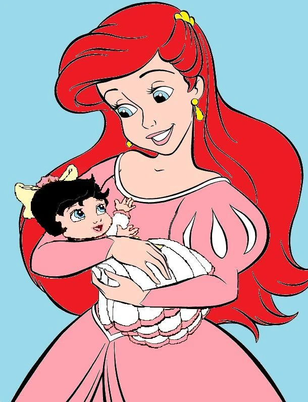 Image - Ariel and her baby melody.jpg | Disney Wiki | FANDOM powered by ...