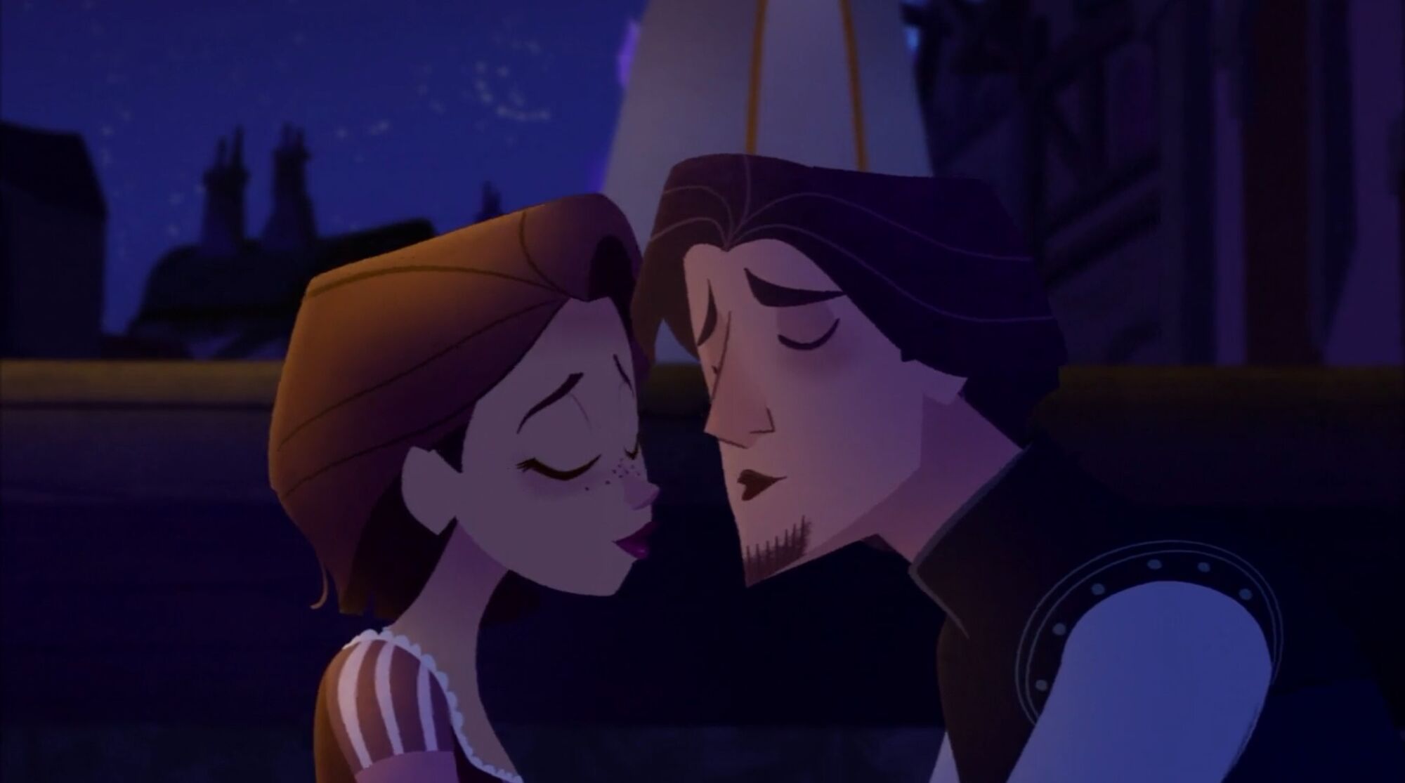 Image Flynn And Rapunzel Kiss Attempt Tangled Before Ever After 3 Disney Wiki Fandom