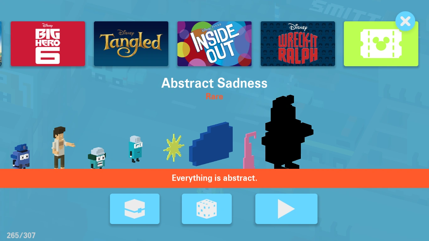 Abstract Sadness | Disney Crossy Road Wikia | Fandom