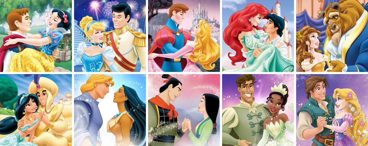 Lista de casais da Disney Princesa | Wiki Disney Princesas | FANDOM ...