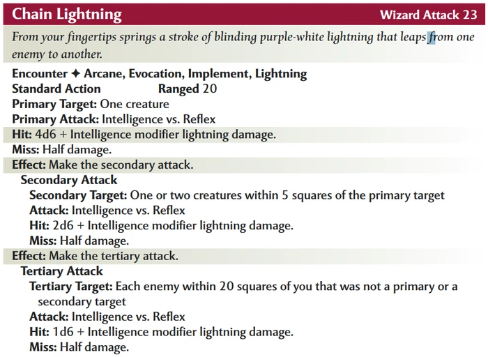Chain lightning | D&D4 Wiki | Fandom