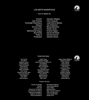 Los siete magníficos (2016) | Doblaje Wiki | Fandom