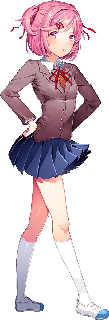 Image - Natsuki - Full Body Illustration.png | Doki Doki Literature ...