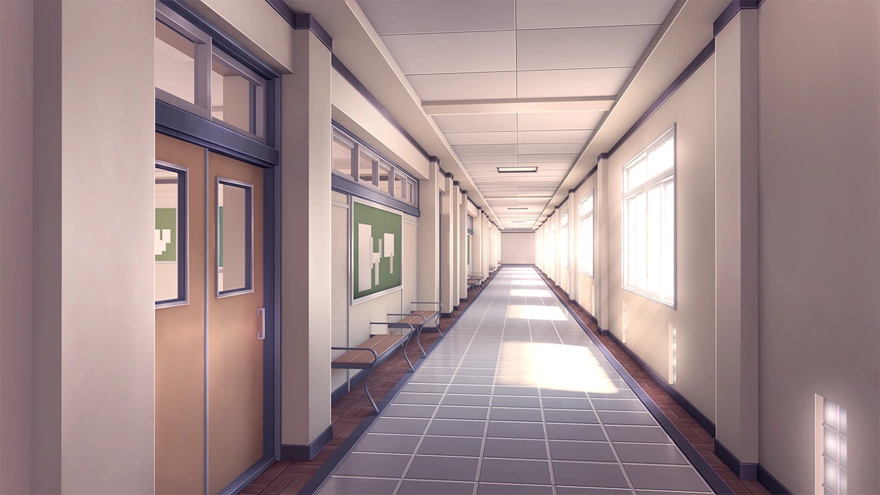 Image - Corridor.png | Doki Doki Literature Club Wiki | FANDOM powered ...