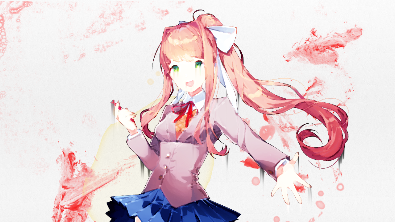 Image - Main-menu-monika.png | Doki Doki Literature Club Wiki | FANDOM ...
