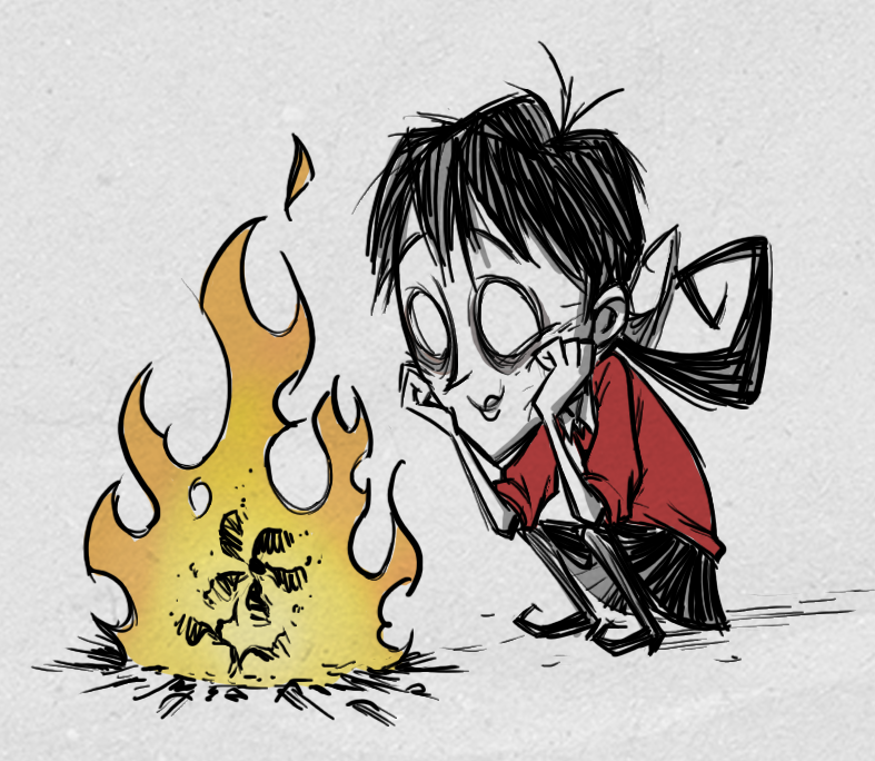 Image Willow Burning Flower Drawingpng Dont Starve Game Wiki