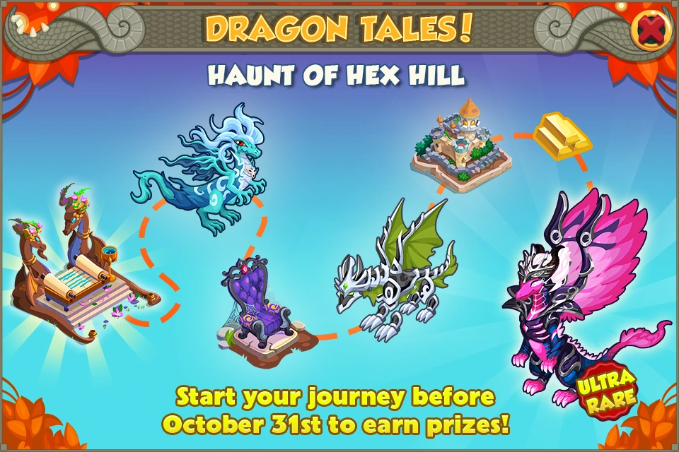 Haunt on Hex Hill Dragon Tales Event | Dragon Story Wiki | Fandom