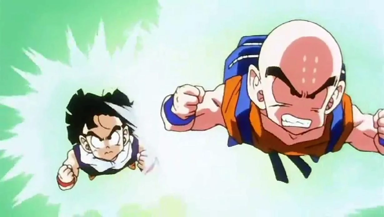 Image - Krillin And Gohan Flying.JPG | Dragon Ball Wiki | FANDOM ...