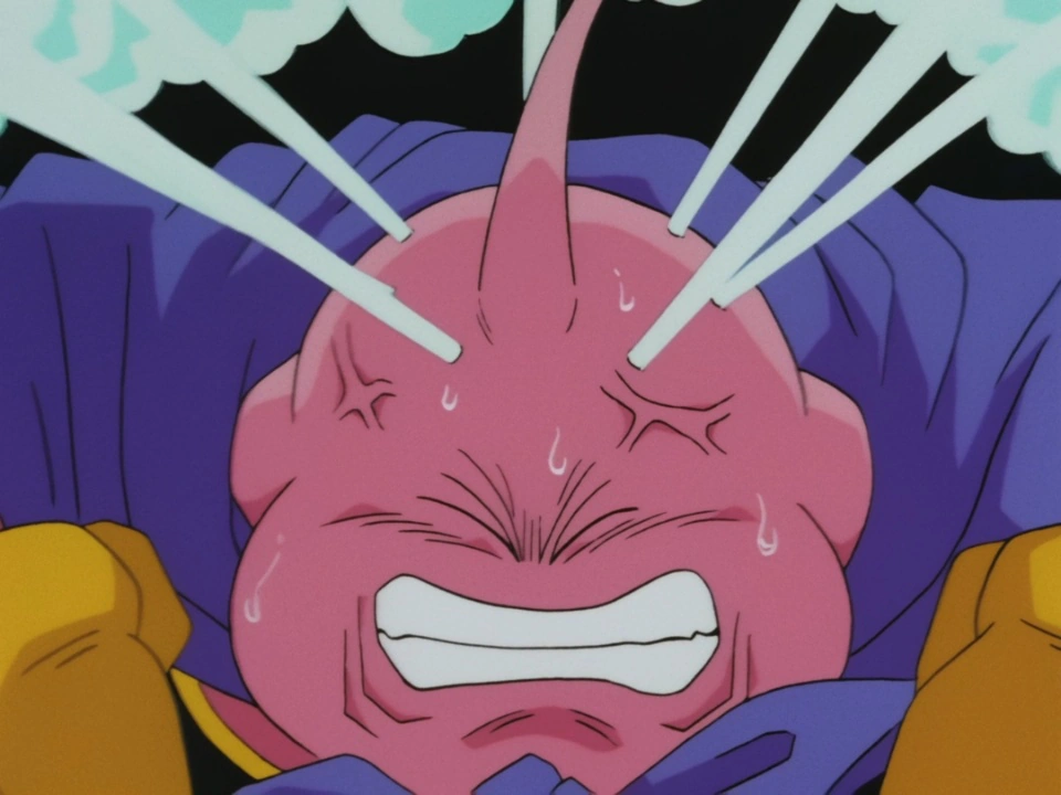 Image - The Evil of Men - Majin Buu angry and releases the evil inside ...