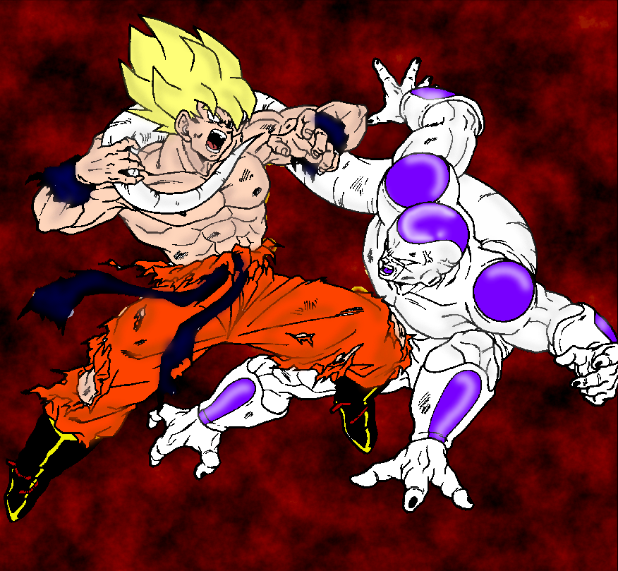 Image Goku Vs Frieza By Thelucasrbp D40gw88png Dragon Ball Wiki Fandom Powered By Wikia