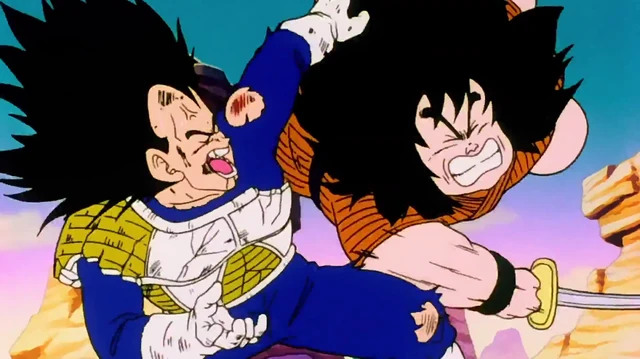 Image - Yajirobe slashes Vegeta.png | Dragon Ball Wiki | FANDOM powered ...