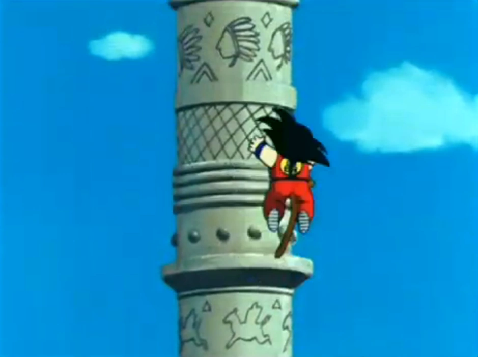 Image - Goku climbing Korin Tower.png | Dragon Ball Wiki | FANDOM ...