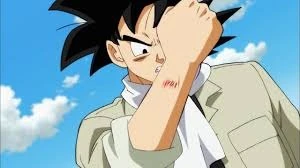 Image - Goku getting scratched by bullet.jpg | Dragon Ball Wiki ...