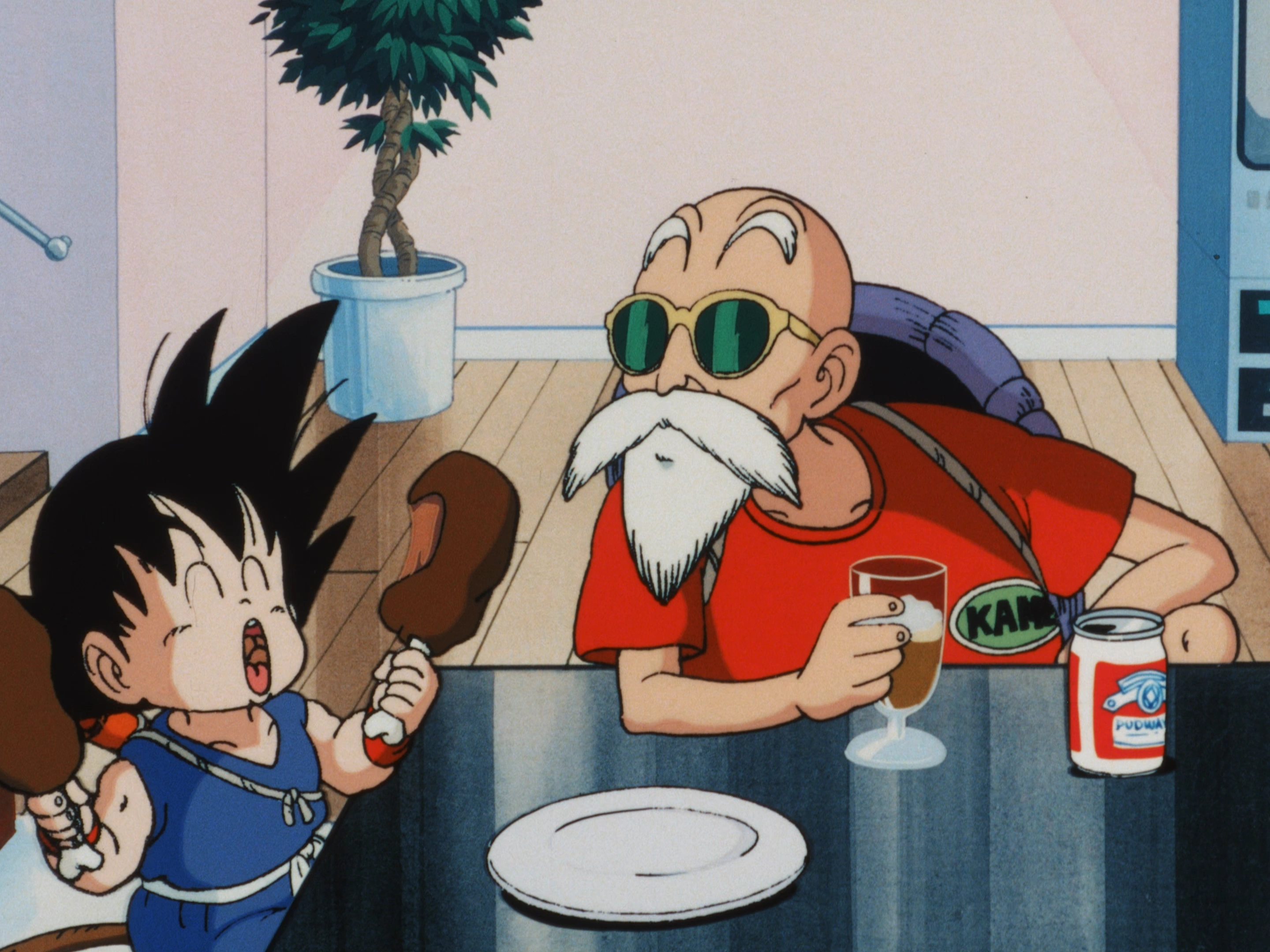 Image - Roshi and Goku in SleepingPrincess.png | Dragon Ball Wiki ...