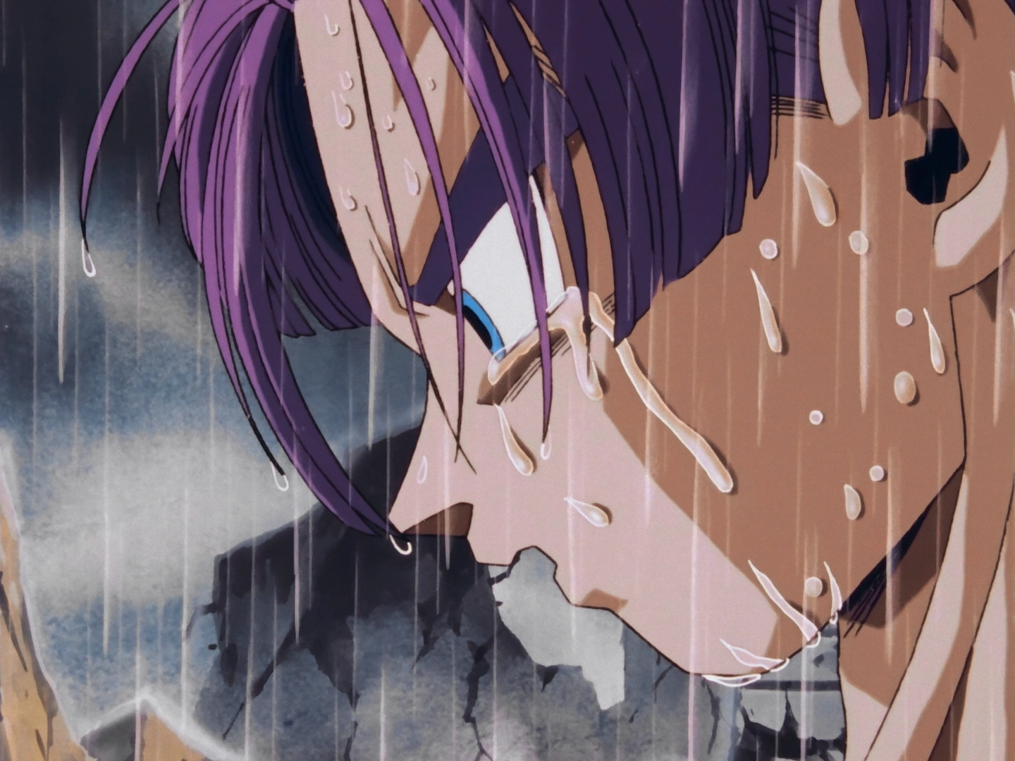 Image - Trunks crying looking down at Gohan.png | Dragon Ball Wiki ...
