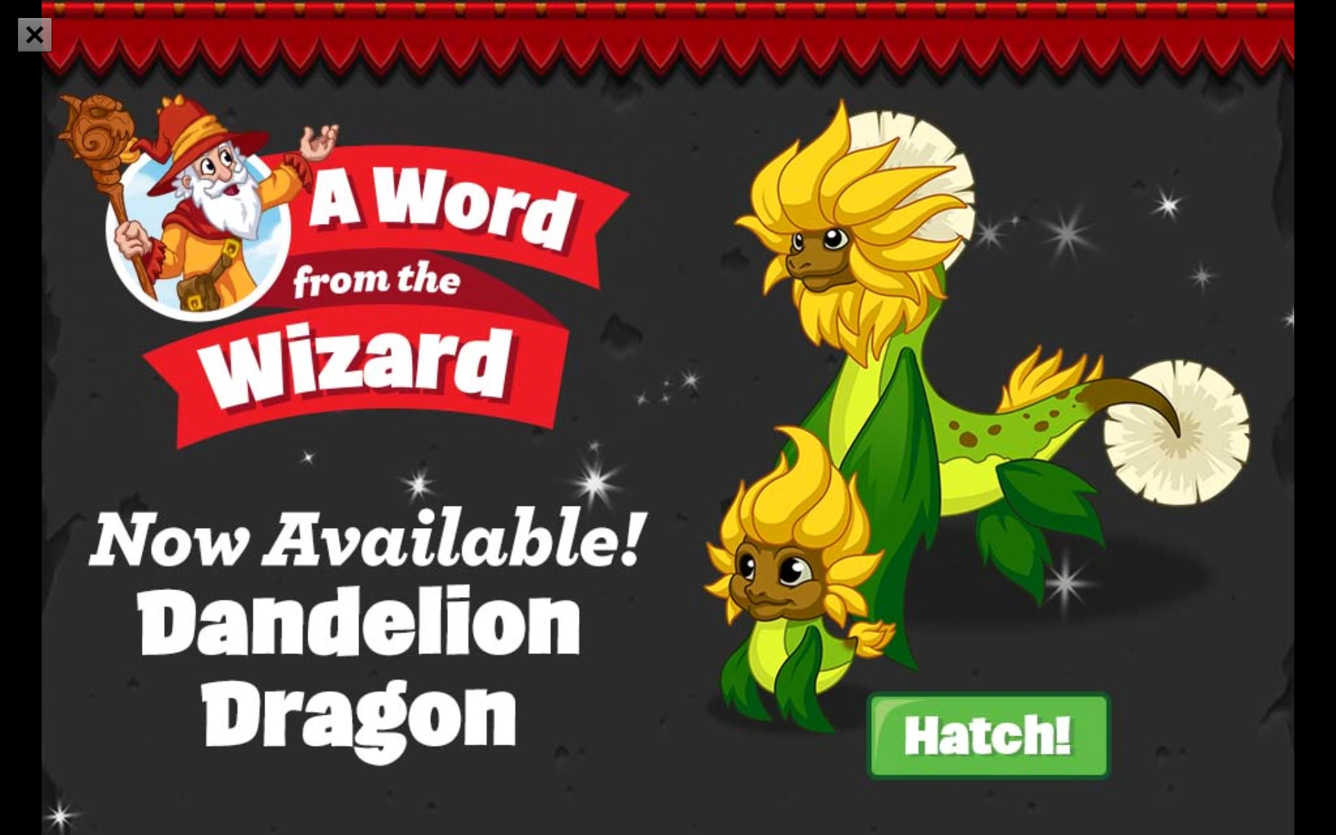 Dandelion Dragon | DragonVale Wiki | Fandom