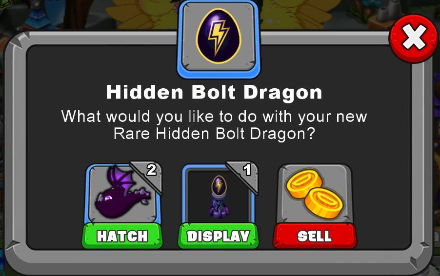 Hidden Bolt Dragon | DragonVale Wiki | Fandom