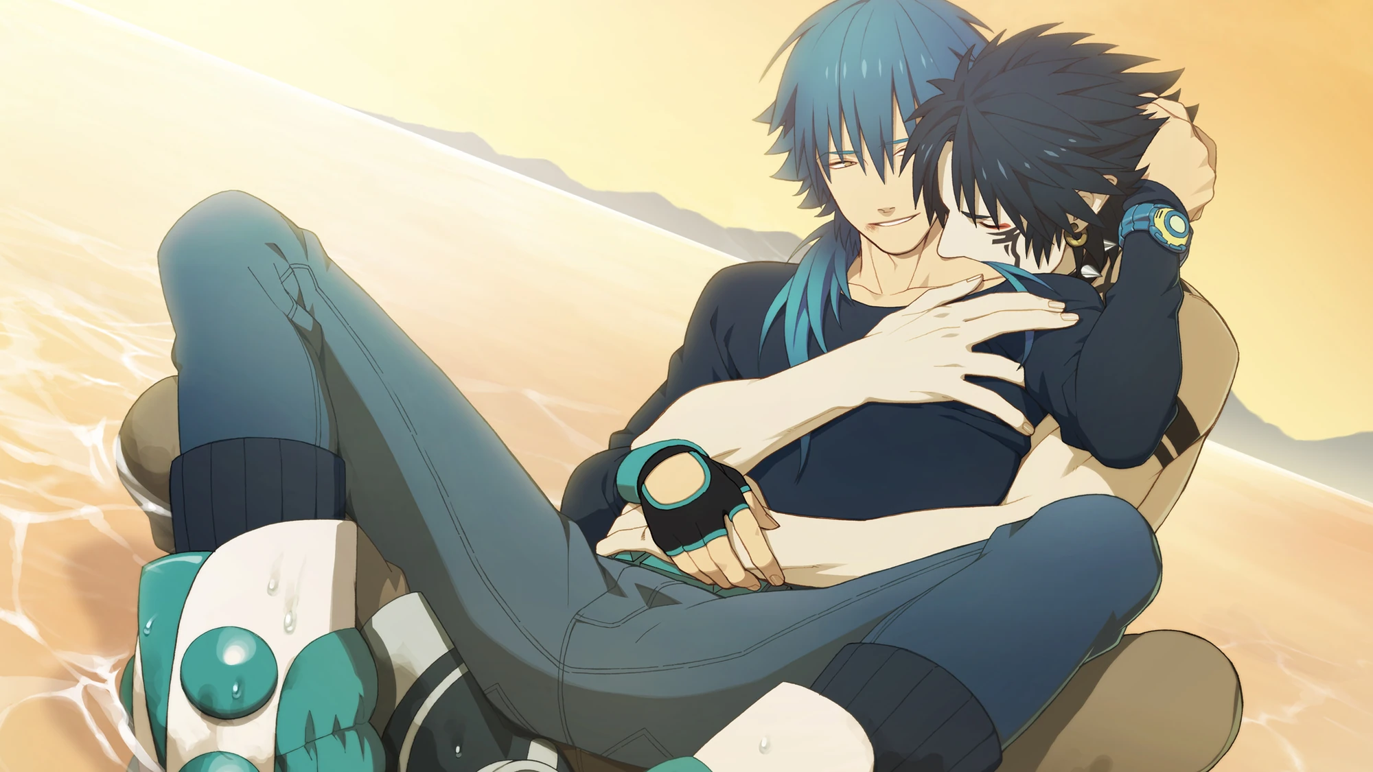 Image - Ren holding aoba.jpg | DRAMAtical Murder Wiki | FANDOM powered ...