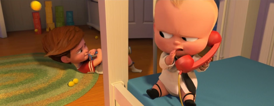 Image - Boss Baby whispering into phone.png | Dreamworks Animation Wiki ...
