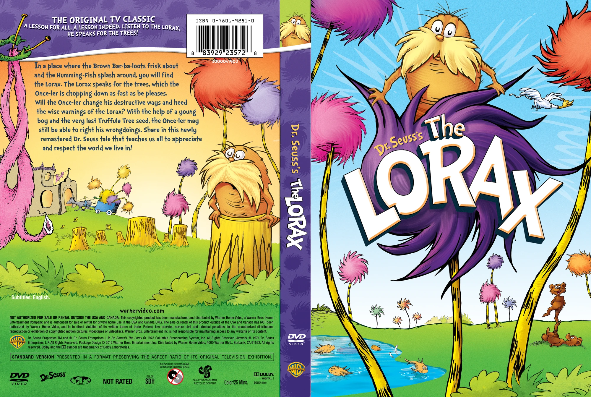 The Lorax (Dr. Seuss's Deluxe Edition) | DVD Database | Fandom