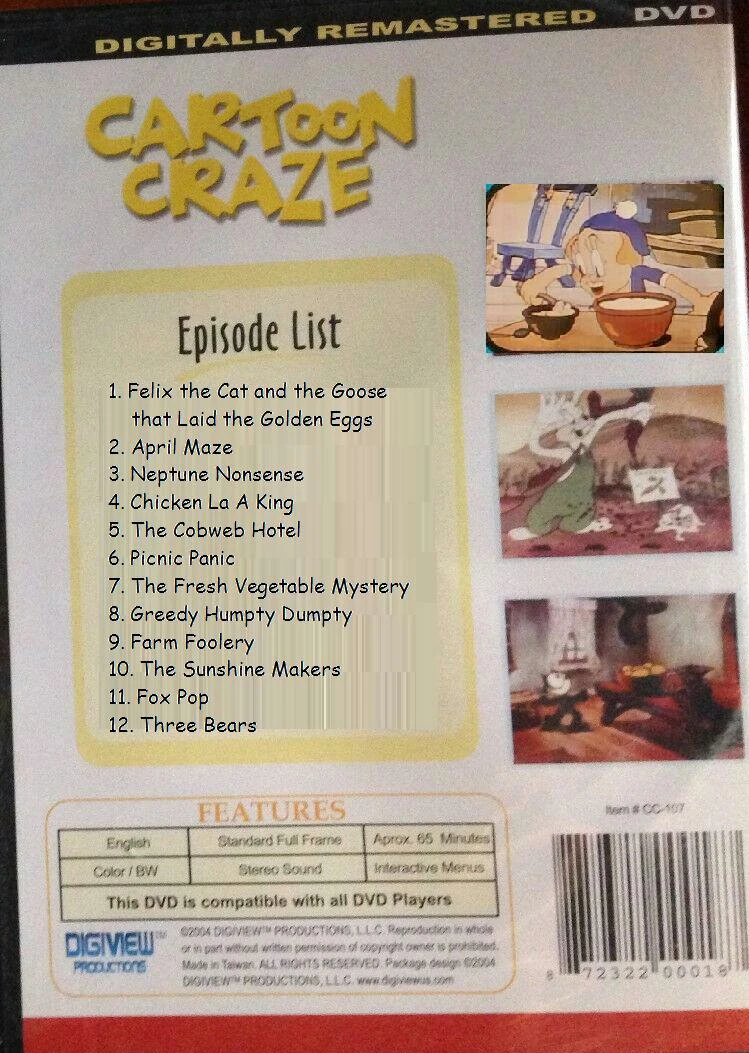 Cartoon Craze - Volume 7 - Felix the Cat and Friends: Neptune Nonsense ...