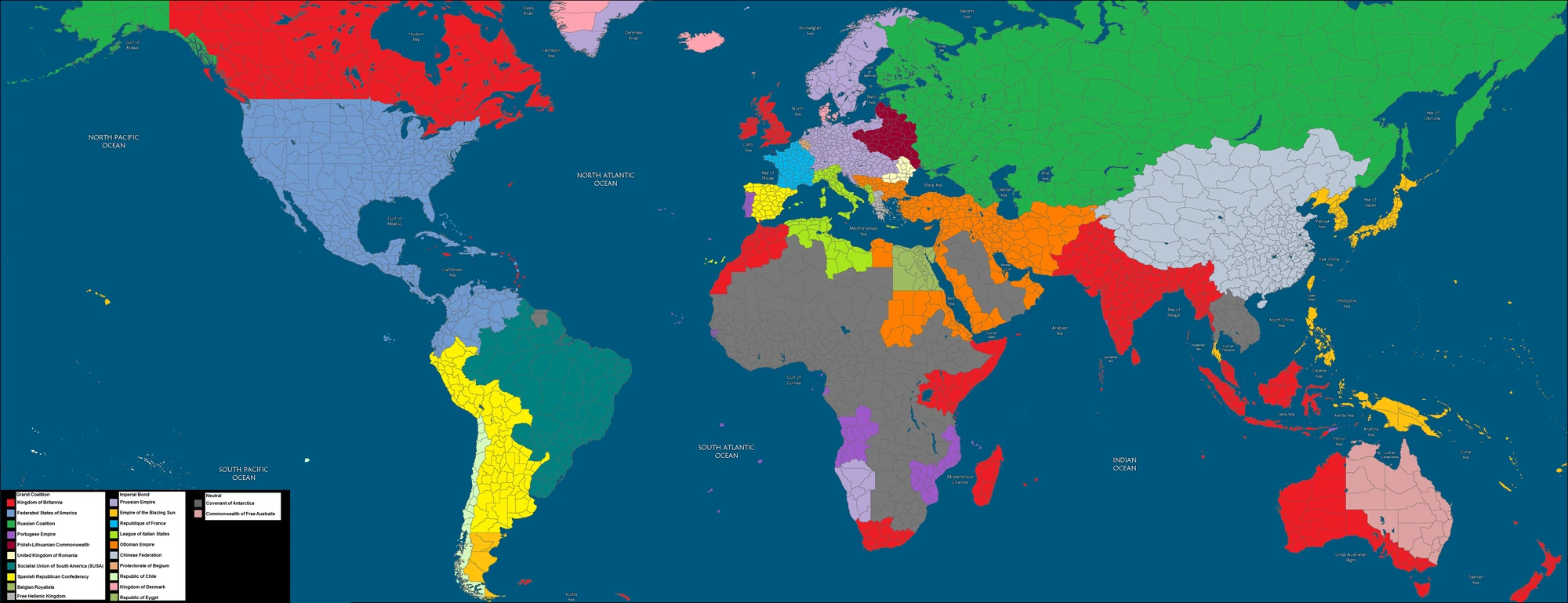 World Map | Dystopian Wars Wiki | Fandom