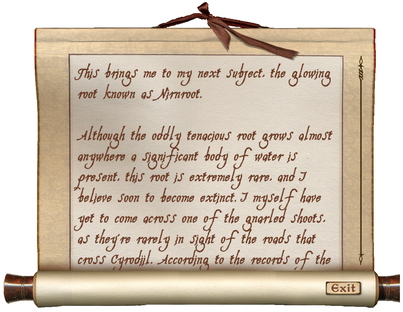Nirnroot Missive | Elder Scrolls | Fandom