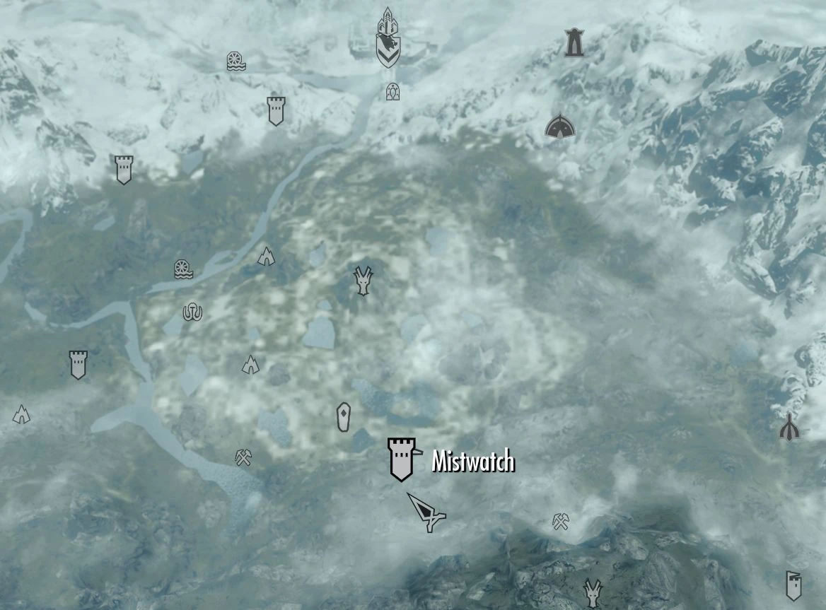 Image - Skyrim map Mistwatch.jpg | Elder Scrolls | FANDOM powered by Wikia