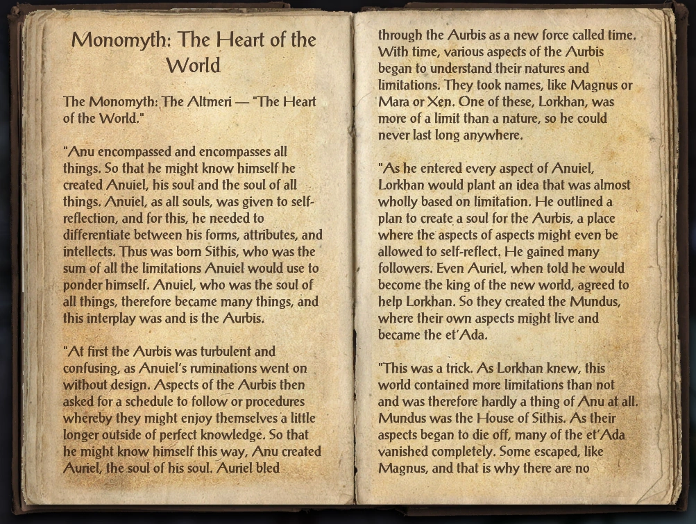 Monomyth: The Heart of the World | Elder Scrolls | Fandom