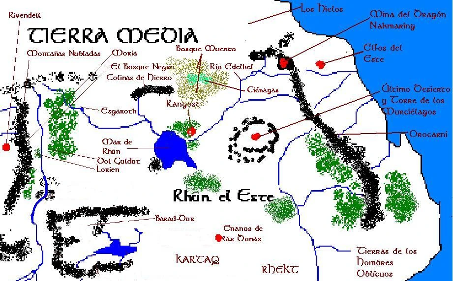 Imagen - Mapa de Rhûn.jpeg | Tolkienpedia | FANDOM powered by Wikia