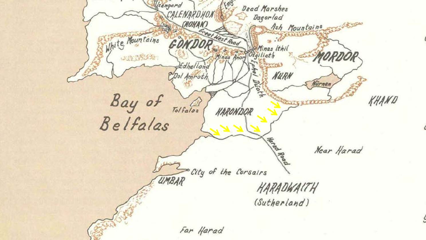 Harnen Tolkienpedia Fandom Powered By Wikia