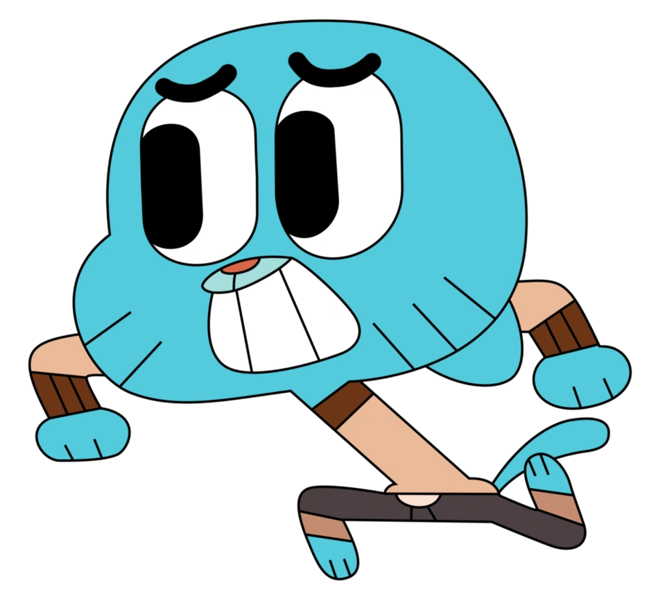 Imagen - Gumball running by bornreprehensible-d6w8m58.png | El ...