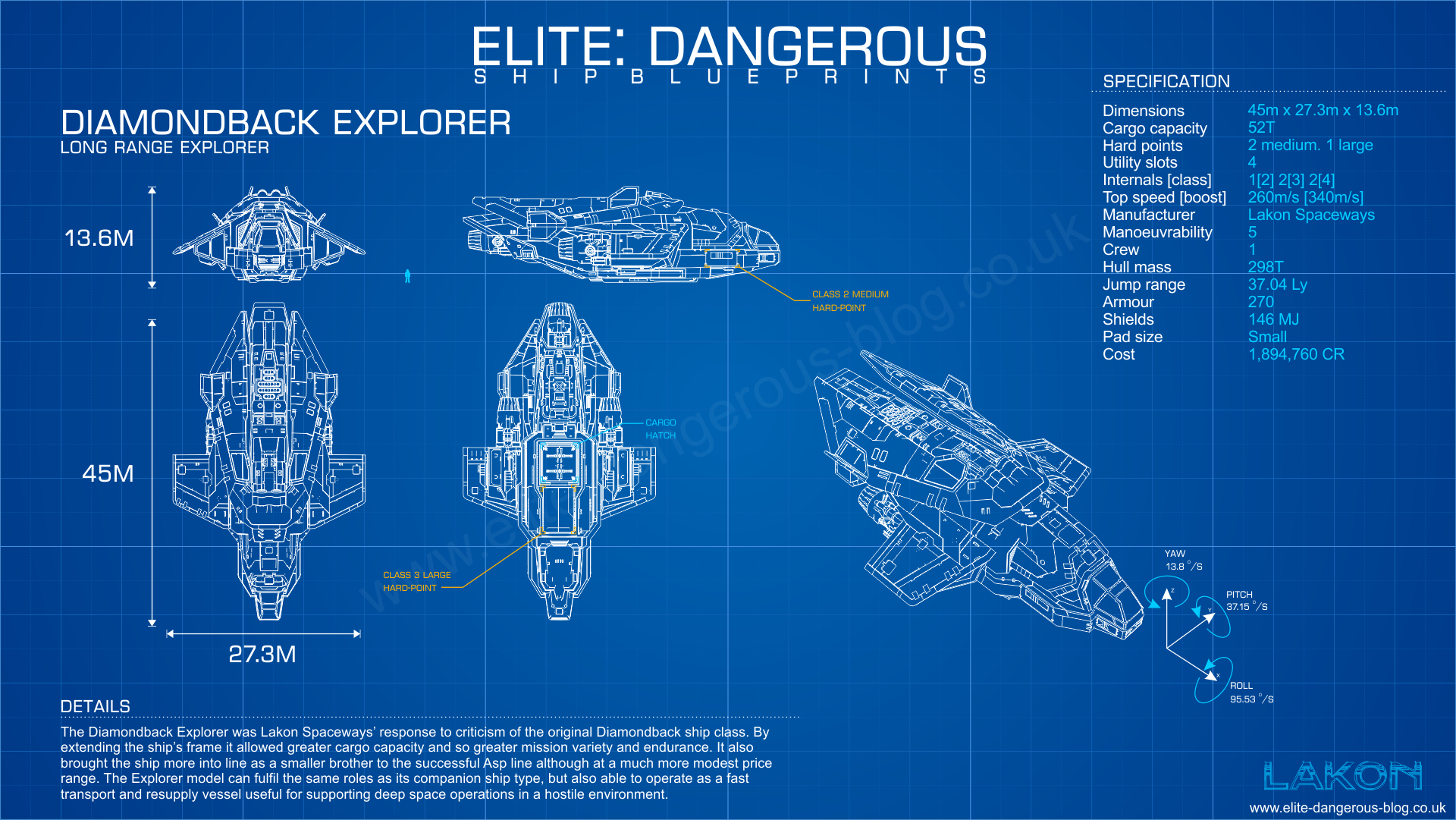 Изображение - Diamondback Explorer-blueprint.png | Elite Dangerous Wiki ...