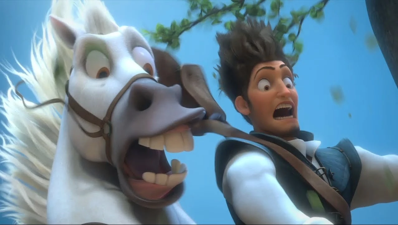 Imagen - Flynn y Maximus cayendo.jpg | Wiki Enredados | FANDOM powered ...