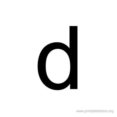 Image - Lowercase-printable-letter-d.jpg | Epic Rap Battles of History ...