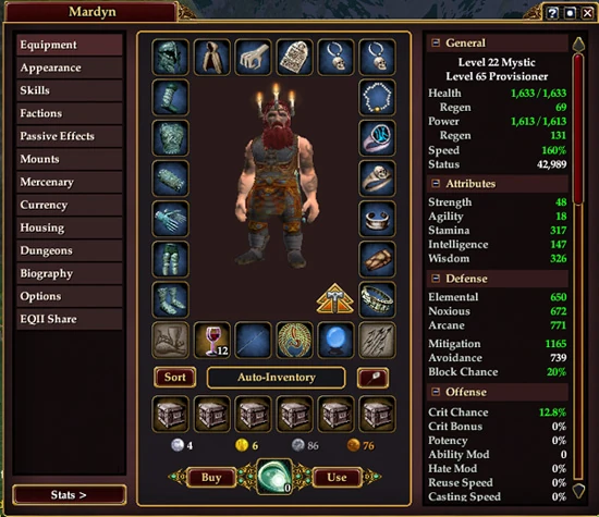 Understanding Your Character | EverQuest 2 Wiki | FANDOM powered by Wikia