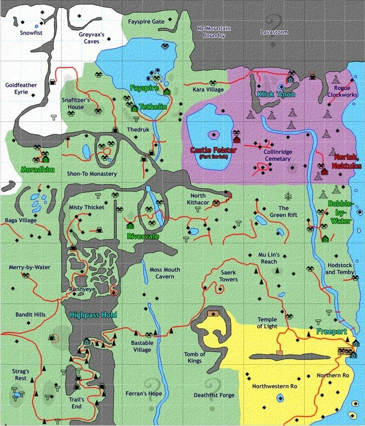 Map of Tunaria | Everquest Online Adventures Wiki | Fandom