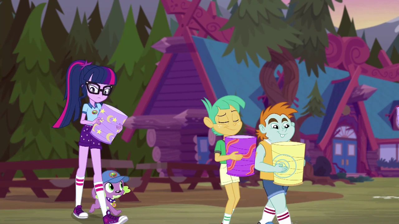 Image - Twilight, Snips, and Snails approach the dock with their ...