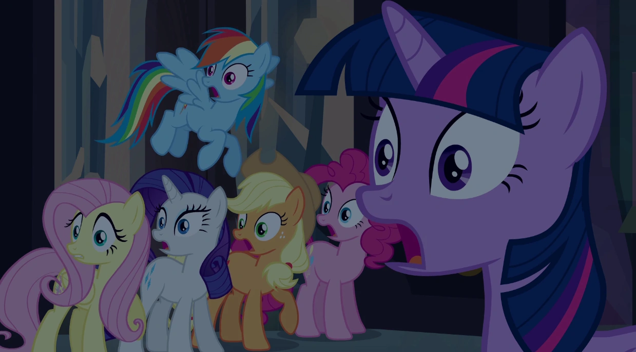 Image - Twilight Sparkle and main six gasping.png | My Little Pony ...